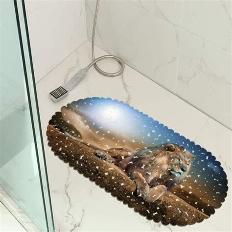 Tapis De Douche Antiderapant Tapis De Baignoire De Bain Avec Ventouse
