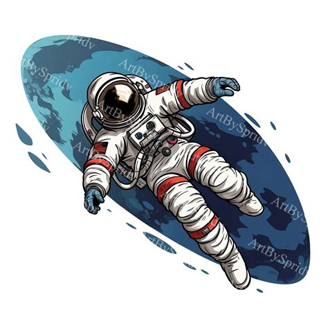Floating Astronaut Clipart