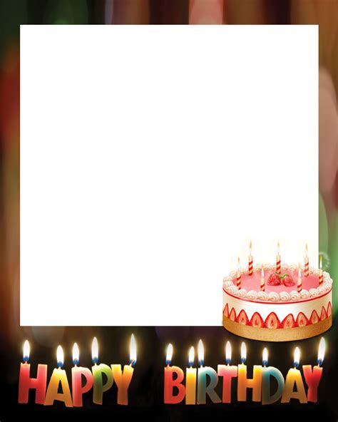 Happy Birthday Frame Png Clipart Frame Happy Birthday Collage Images