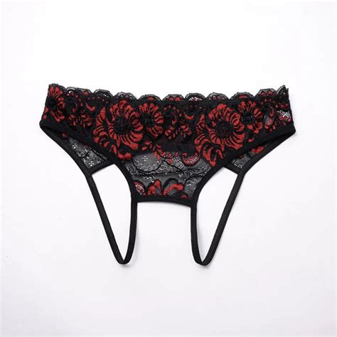 Exotic Accessories Sexy Erotic Lingerie Women Crotchless Thong Sexy Lace G String Panties