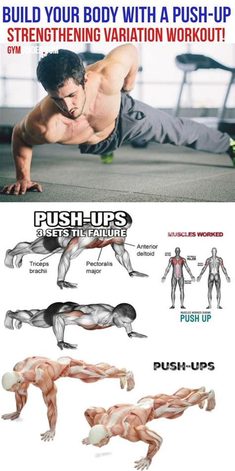 24 Essential Push Up Variations For Total Body Strength And Intensive Gains In 2020 Gym