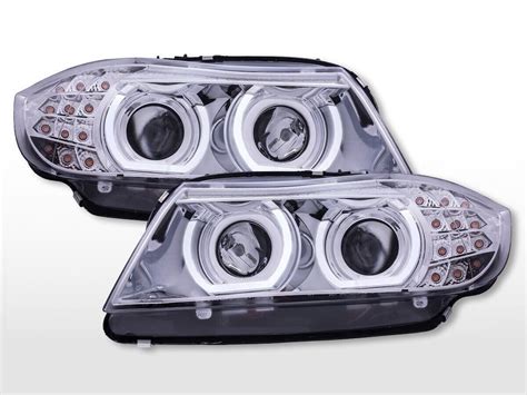 Fk Pair Led Drl Halo 3D Angel Eye Headlights Bmw 3 Series E90 Etsy