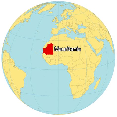 Mauritania Map And Satellite Image GIS Geography