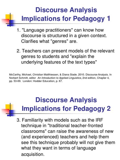ch04 discourse analysis 2ndedition pdf linguistics discourse