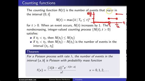 poisson process counting function youtube