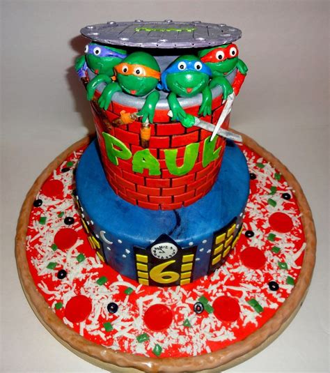 Teenage Mutant Ninja Turtles Birthday Cake