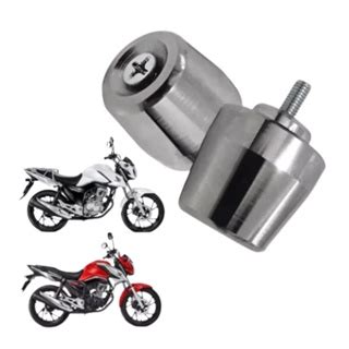 Kit Peso De Guidao Pcx Parafuso Cromado E Par De Manopla Cargo