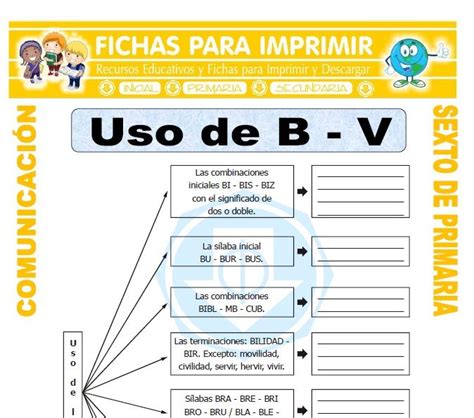 Comunicacion Para Primaria Sexto Grado Fichas Para Imprimir Sexto