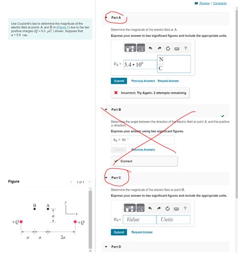 Solved Use Coulomb S Law To Determine The Magnitude Of The Chegg