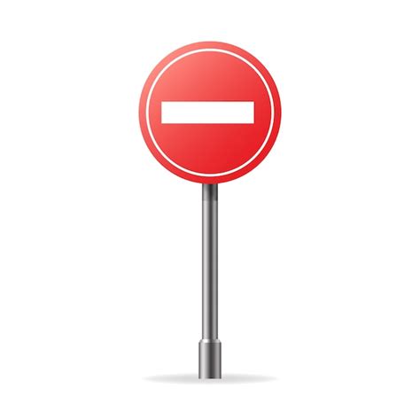 Premium Vector No Entry Traffic Sign Vector Eps