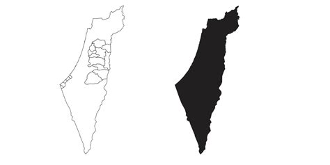 Palestine Map Clipart Vector Map Palestine Country On White Background