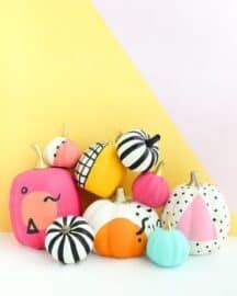 Chic Painted Halloween Pumpkin Ideas Lady Decluttered