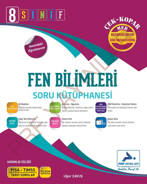 Paraf Yayinlari Sinif S N F Fen Bilimleri Soru K T Phanesi