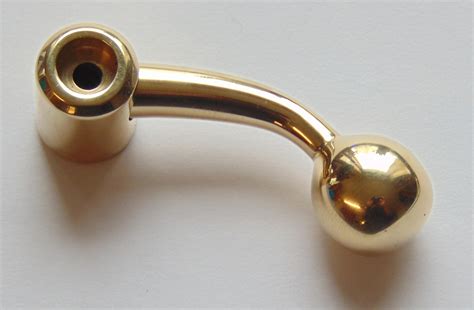 S S Polished Brass Bolt Handle