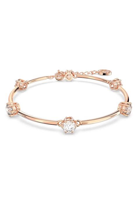 SWAROVSKI CONSTELLA BANGLES ROSE GOLD TONE FINISH Odel Lk