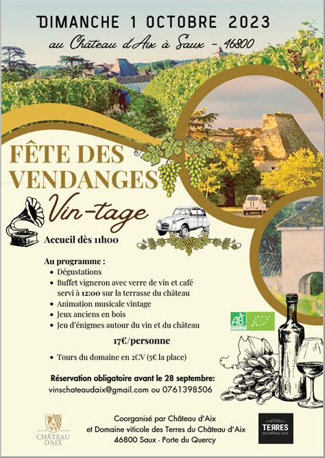 Fête des vendanges au Château d Aix cahorSphere