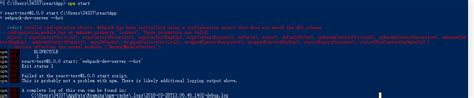 Reactjs Webpack Error When I Install React When I Try To Use Npm
