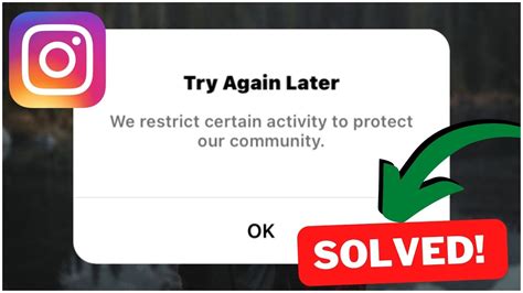 Fix Try Again Later We Restrict Certain Activity To Protect Our