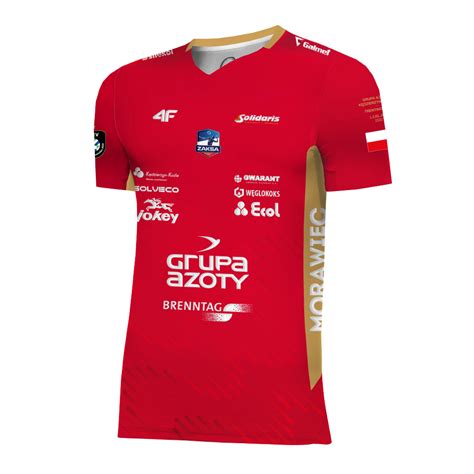 KOSZULKA MECZOWA 4f Ljubljana 2022 Grupa Azoty ZAKSA Kędzierzyn Koźle