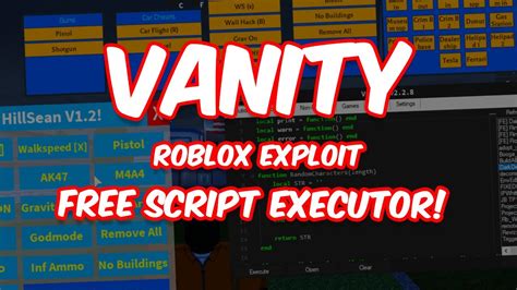 VANITY ROBLOX EXPLOIT FREE FULL LUA EXECUTOR UNPATCHED
