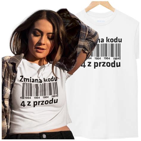 Koszulka Damska Dla Kobiety Na 40 Urodziny Z Napisem ZMIANA KODU 4 Z