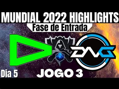 LLL X DFM Highlights Jogo 3 Mundial LoL 2022 Fase De Entrada LOUD X