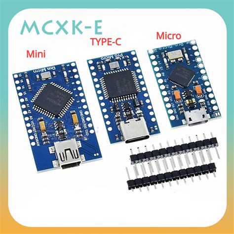 Mini Type C Micro Usb Pro Micro Atmega U V Mhz Module With The