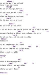 Solo ERRE Eslabón Armado Letra y Acordes en Guitarra