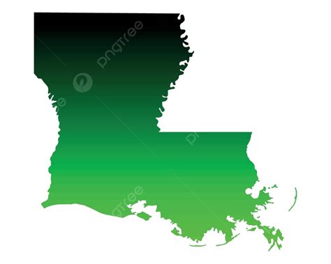 Mapa De Louisiana Viaje Federal De Estados Unidos Vector PNG Viajar