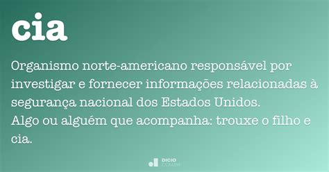 Cia Dicionário Online de Português