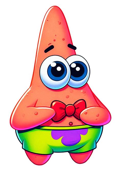 Patrick Estrela bob esponja calça quadrada desenho infantil png em 2024
