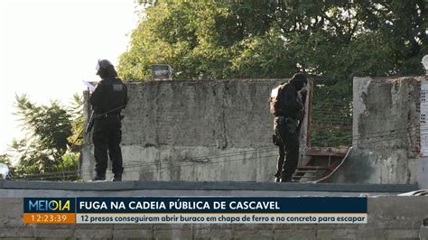 Presos Fazem Buraco Na Parede E Fogem Da Cadeia De Cascavel Oeste E