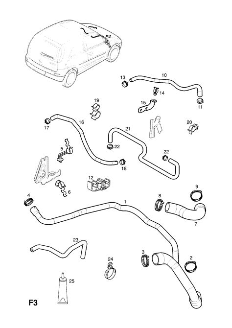 Opel CORSA C Hoses And Pipes Opel EPC Online Nemigaparts