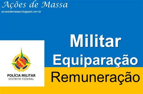 AÇÕES DE MASSA Modelo de petição inicial Militar Equiparação da