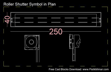 The Diagram Shows How To Use Roller Shutter Symbol In Plan