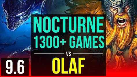 NOCTURNE Vs OLAF TOP 1300 Games 3 Early Solo Kills KDA 9 3 6