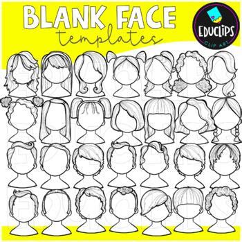Blank Face Clipart Black And White