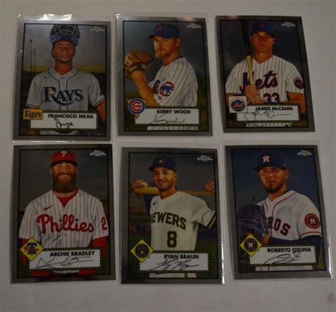 Mint 2021 Topps Chrome Platinum Anniversary Baseball Set 599 700 MT