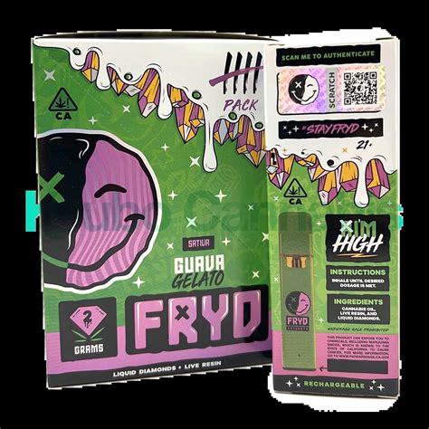 Fryd Disposable Liquid Diamond THC Vape Pen Guava Gelato 2g