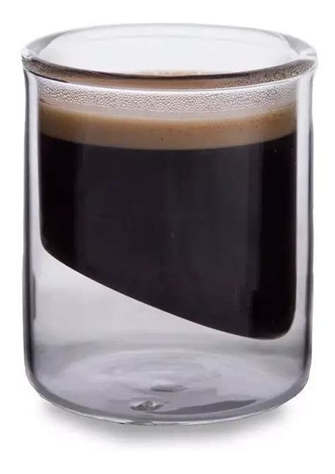 Taza Vaso Doble Vidrio Café Vidrio Templado 110 ml