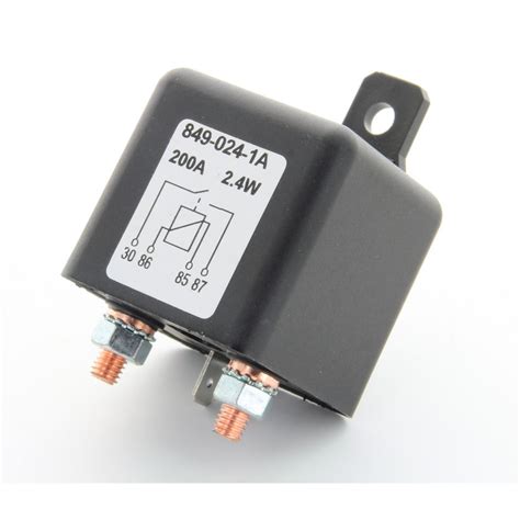 Relais 4 broches 12V 200A Interrupteur de commande de batterie à