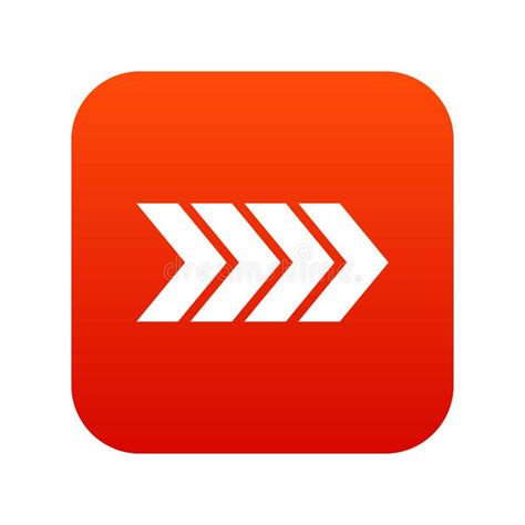Icono Rayado De La Flecha Estilo Plano Ilustración del Vector