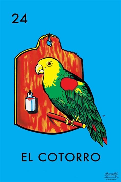 Amazon 24 El Cotorro Parakeet Loteria Card Mexican Bingo Lottery