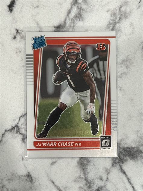 Ja Marr Chase 2021 Donruss Optic Rated Rooke 207 RC Cincinnati
