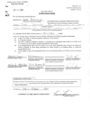 Fillable Online Islandstrust Bc Comox V Islandstrust Bc Fax Email