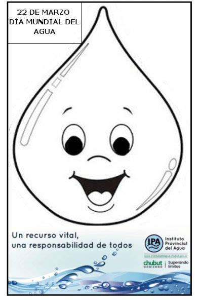 Dia Del Agua Para Colorear En 2021 Agua Para Colorear Dia Mundial
