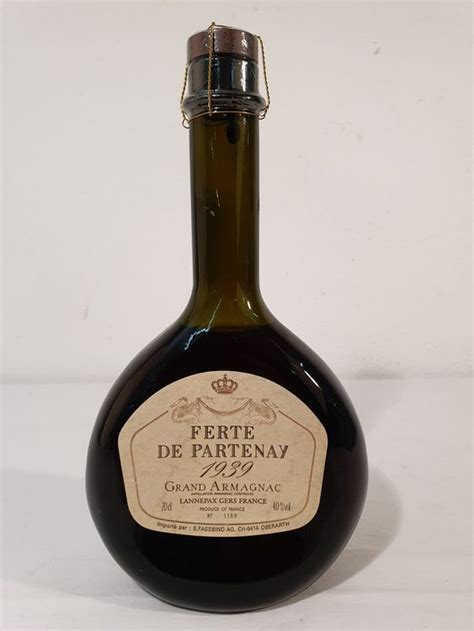 Grand Armagnac FERTE DE PARTENAY Jahrg 1939 Ref Nr 210 Kaufen