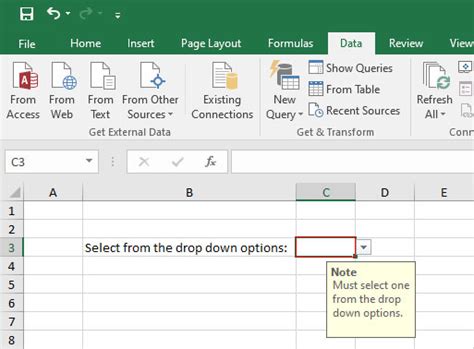 Create Xlsx Files With Drop Down List Data Validation Spreadsheet