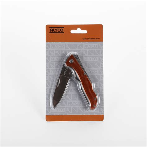 Navaja Inoxidable Para Electricista Mango Aluminio ALYCO ORANGE