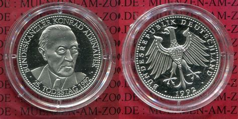 Bundesrepublik Deutschland Medaille Konrad Adenauer 25 Todestag 1992